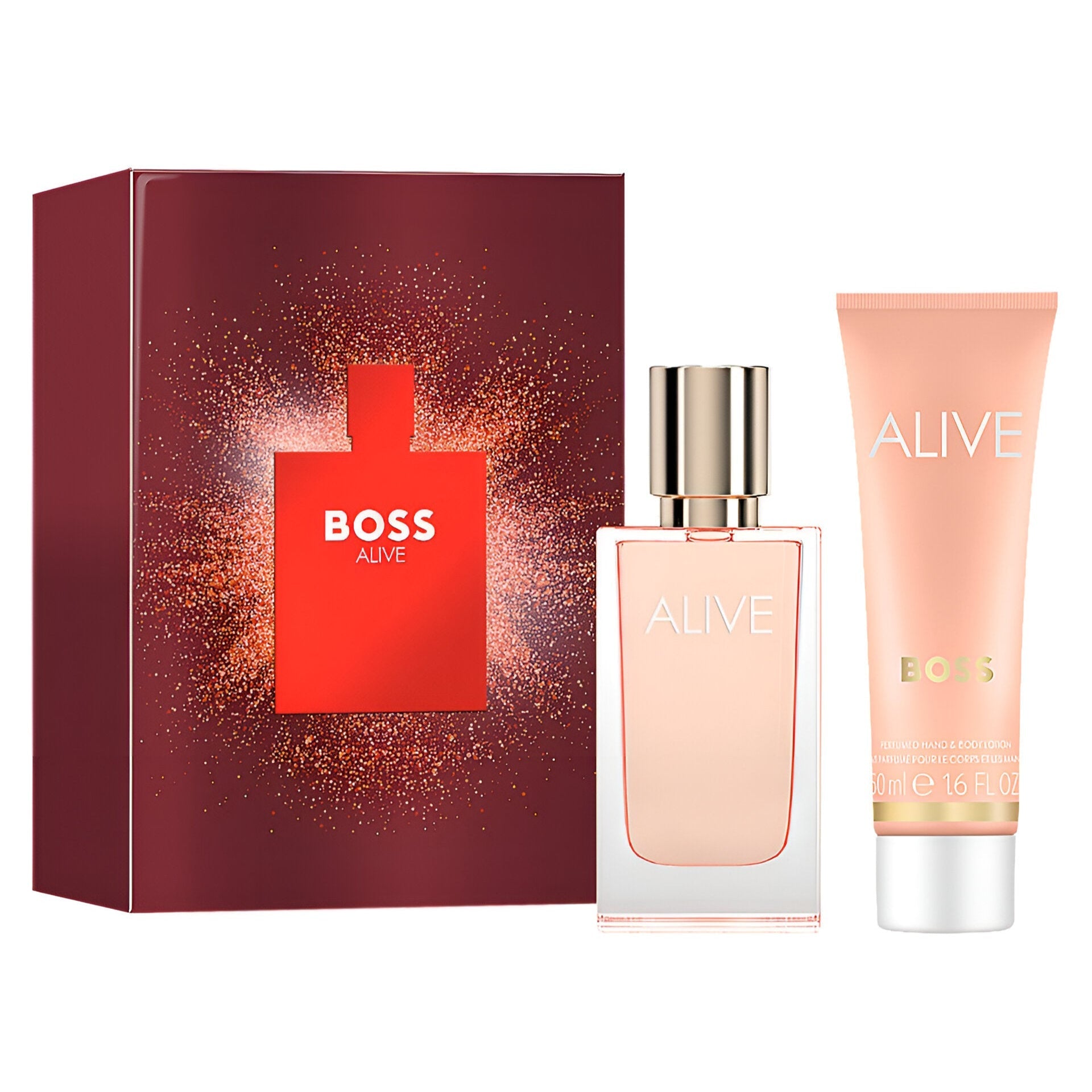 Shop Hugo Boss Boss Alive EDP Body Lotion Set for Women in the UK